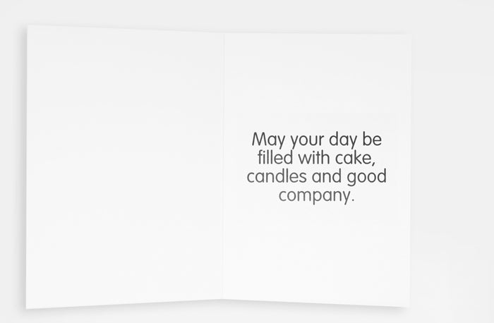 Happy Birthday Cake Greeting Card at Boss Paper Company